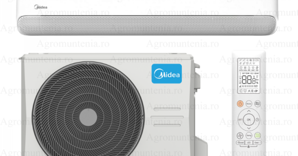 Aer conditionat Midea Breezeless E 12000BTU, A++, Cool Flash Plus, Тwіnflар, Air Magic+ Alb ...
