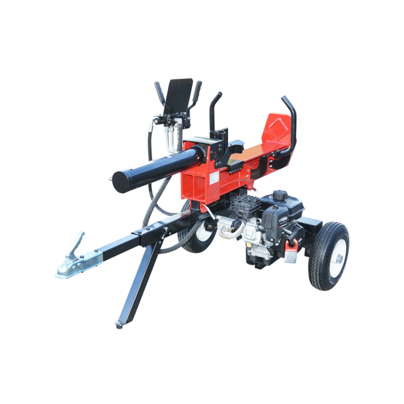 Despicator lemne vertical cu motor pe benzina 196CC, putere despicare ...