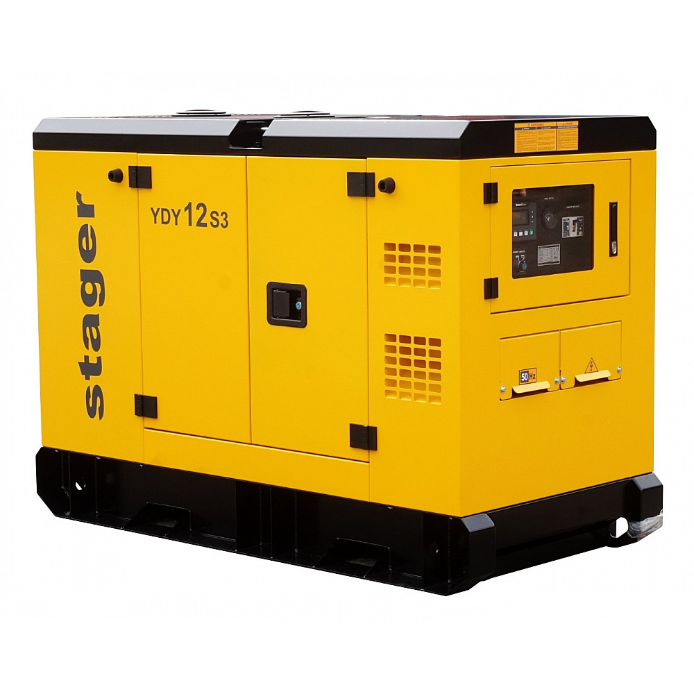 Stager YDY12S3 Generator insonorizat 12kVA, 16A, 1500rpm, trifazat ...