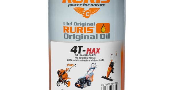 Ulei motor RURIS 4T-MAX, 4 timpi, 600 ml - 4t060