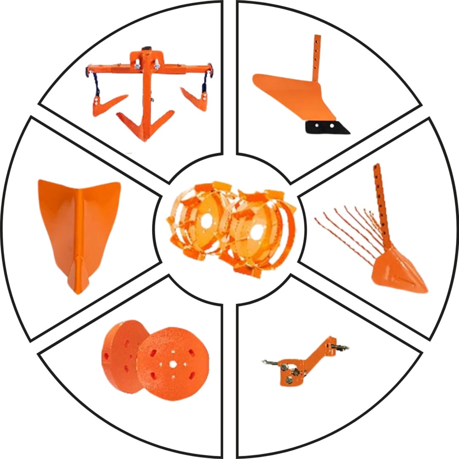 Accesorii ruris, rarita, plug, adaptor, dispozitiv scos cartofi, roti metalice 400 fara manicot ...