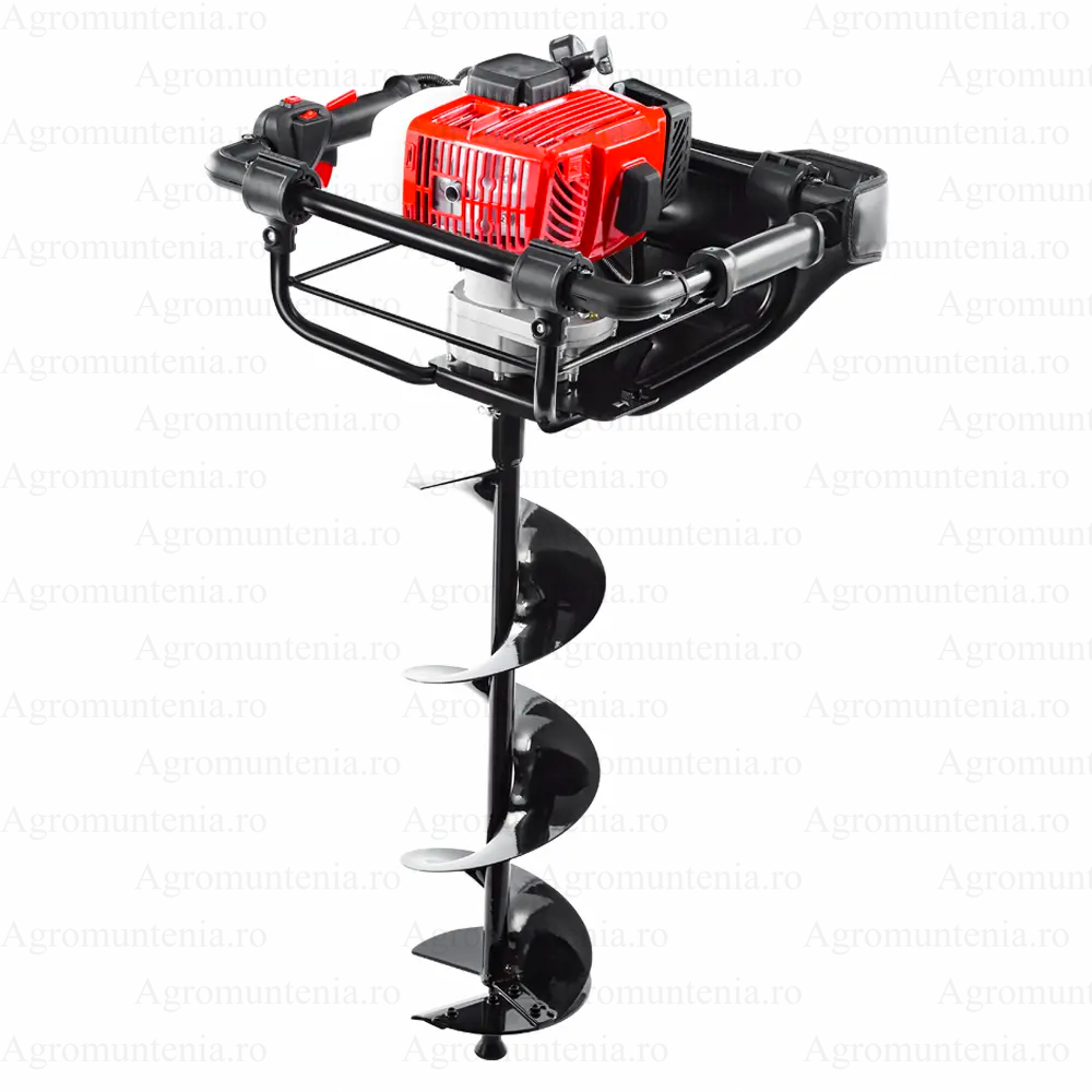 Motoburghiu de pamant Rotakt MTBG52 + Burghie de 100 mm si 200 mm - 052309